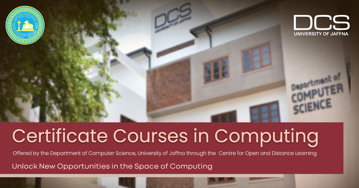 Certificate Courses | External Programmes - DCS, UoJ